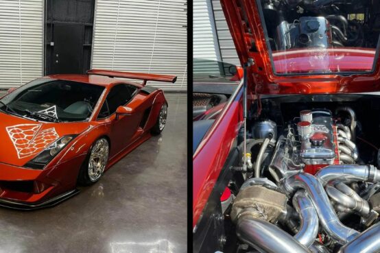 Oficina coloca motor de Dodge Ram em Lamborghini