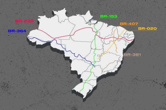 Sabe o significado dos números das BRs? Eles fazem todo sentido!