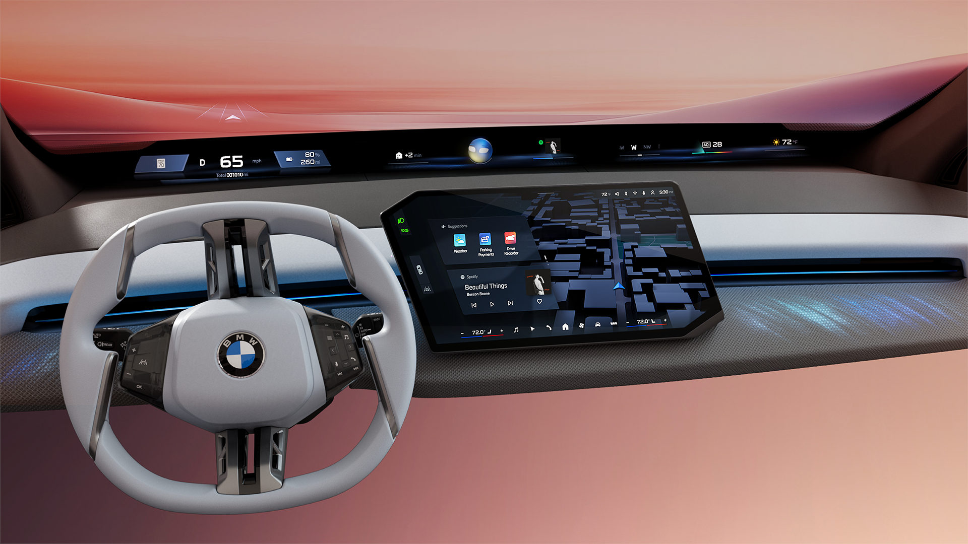 BMW lança Display com projeção no vidro para toda sua linha
