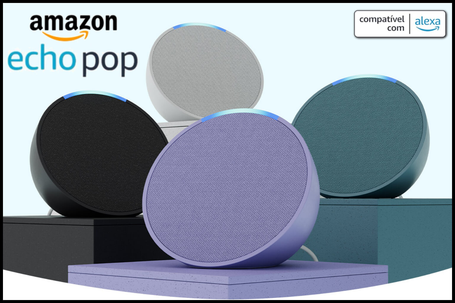 Esquenta Prime Day: 29% de desconto no Echo Pop da Amazon